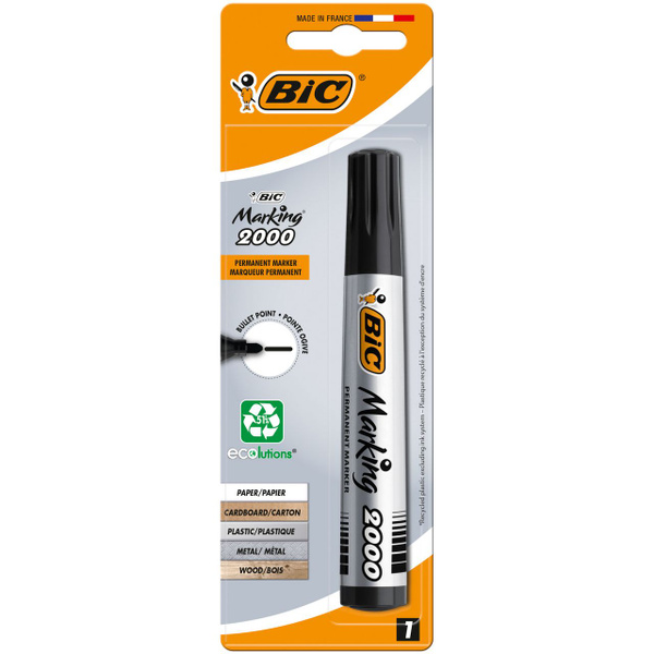 Маркер BIC Marking 2000 Ecolutions перманентный черный - купить с ...