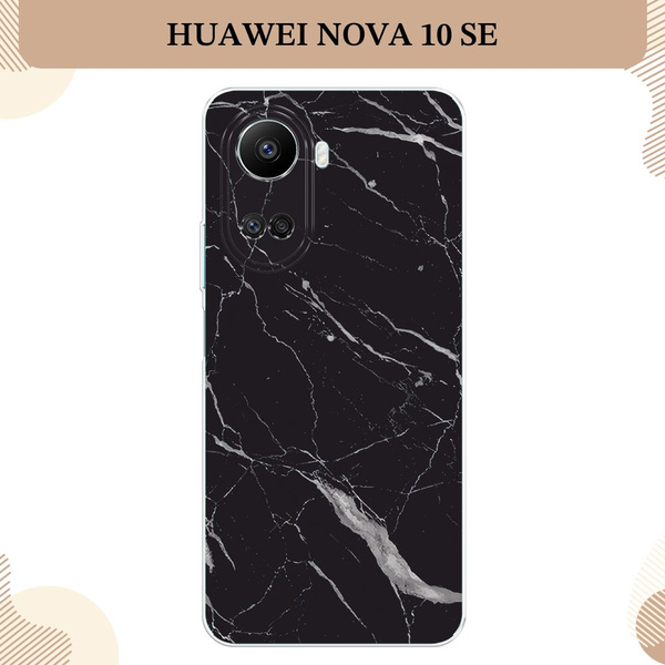 Силиконовый чехол на Huawei nova 10 SE / Хуавей Нова 10 SE, Черный ...