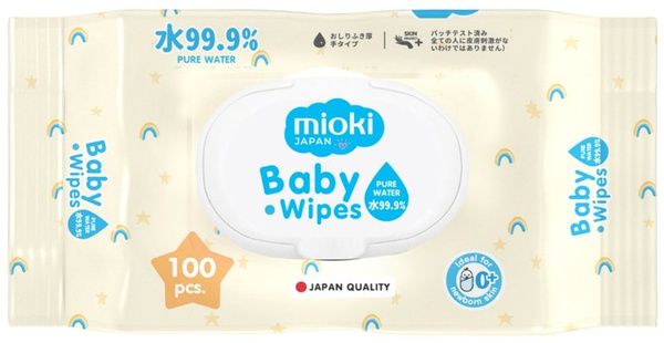 Салфетки влажные Mioki Marabu детские 100шт х1шт - купить с доставкой ...