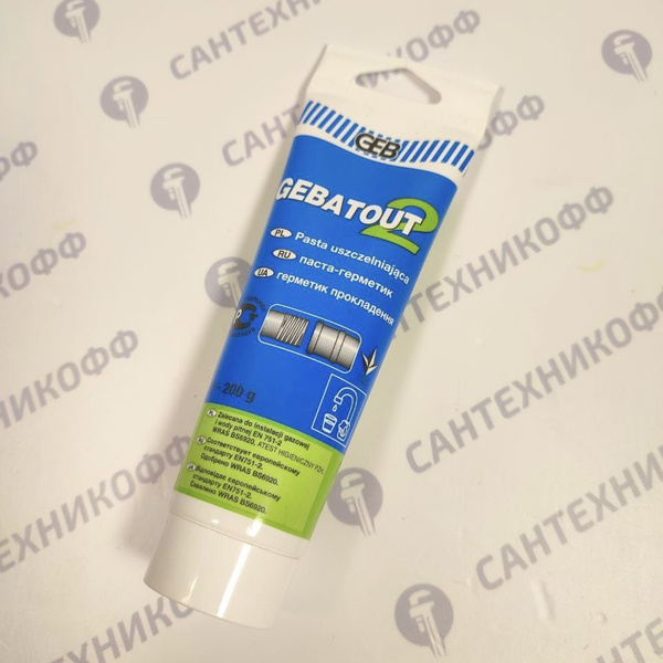 Паста уплотнительная GEBATOUT 2 тюбик 200г. 103101 - купить в интернет ...