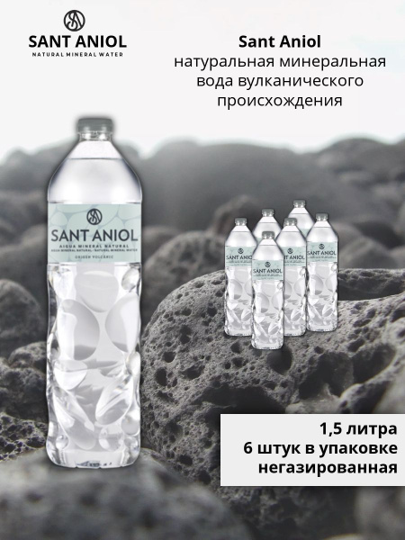 Вода минеральная Sant Aniol / Сант Аниол негазированная, ПЭТ 1,5 л (6 ...
