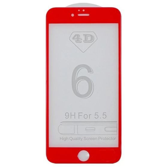Стекло защитное 4D для iPhone 6 Plus / 6S Plus (красный) - купить с ...