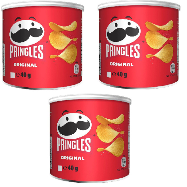 Чипсы Pringles Original 3 уп по 40г - купить с доставкой по выгодным ...
