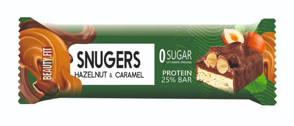 Протеиновые батончики Beauty Fit Snugers фундук 5 шт по 50 гр - купить ...
