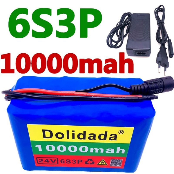 100% Новый 24V 10Ah 6S3P 18650 Литиевая батарея 25.2v 10000 mAh ...