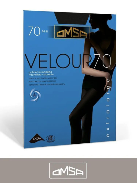 Колготки Женский Omsa, размер 5 черный Полиамид, Эластан 70 ден, рост 140-185 Сербия На любой ...