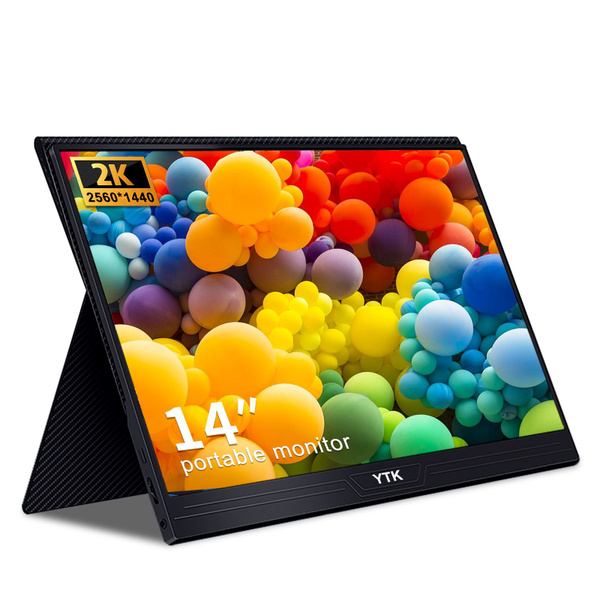 Монитор YTK 14" Монитор,IPS 2560*1440,16:10,Портативный монитор ...