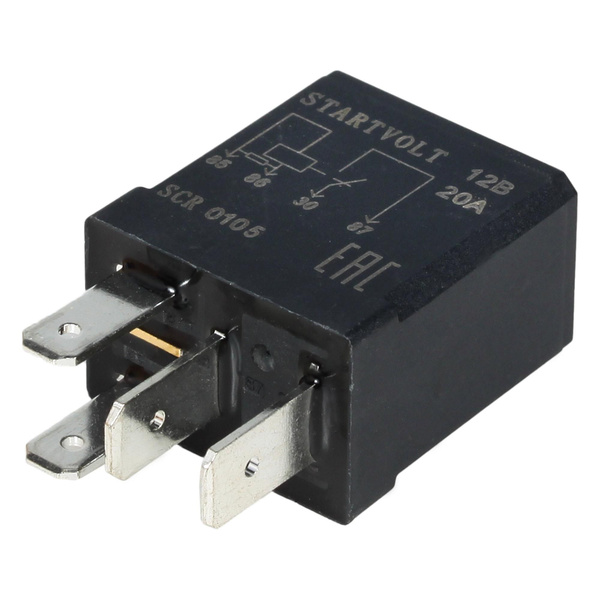 SCR0105 Реле универсал. 4 конт. 12V 20A с резистором - Startvolt арт ...