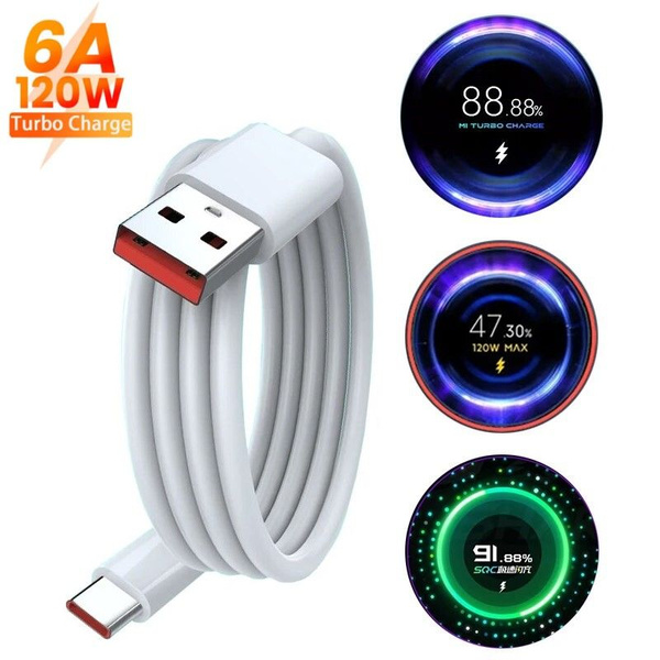 Кабель Usb Type C Кабель Type C Type C Huawei 6a 88w 1м Чип