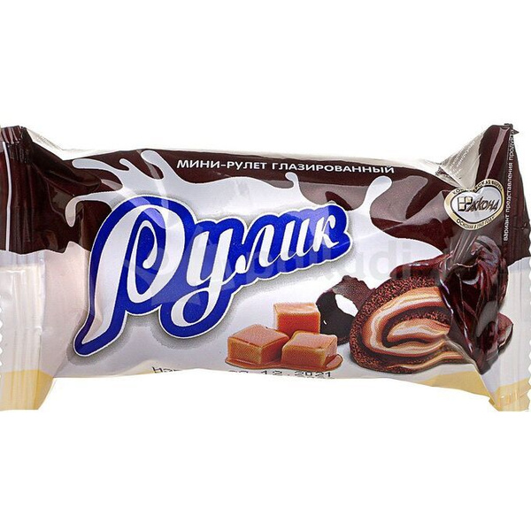 мини-рулет"Рулик" карамелизированное молоко глазированный АККОНД ...