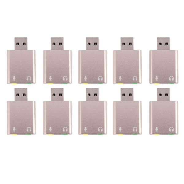 Звуковая карта Usb 7.1, внешний адаптер для наушников с разъемом 3,5 мм ...