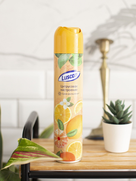 Освежитель воздуха Luscan, сухое распыление, Цитрусовое настроение, 330 мл - купить с доставкой ...