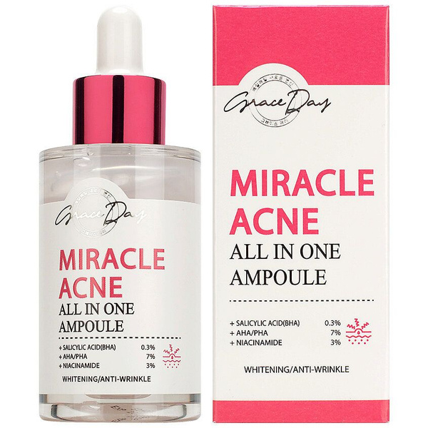 Grace Day Сыворотка для лица, MIRACLE, с ниацинамидом и AHA, BHA, PHA-кислотами, отшелушивающая ...
