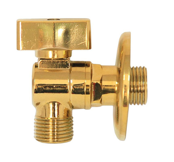 Кран KAISER 268 1/2"х1/2" угловой золото - купить по низкой цене в ...