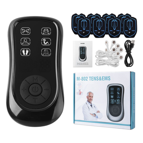 6-Режимный аппарат для стимуляции мышц EMS TENS Unit, для облегчения ...