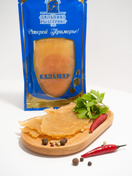 Кальмар командорский филе сушено-вяленый 40 гр, 3шт купить на OZON по ...