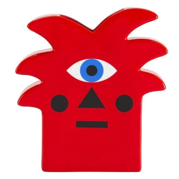 Ваза декоративная Qeeboo, модель Red Palm, размеры: 28х8х30 см ...