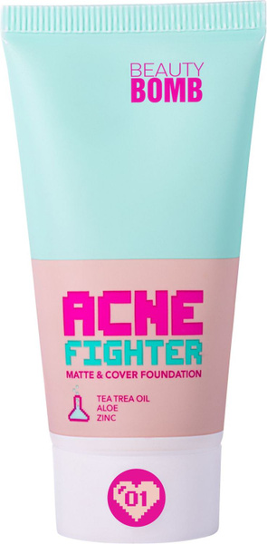 Тональный крем Beauty Bomb Matte & cover foundation "ACNE FIGHTER" тон ...