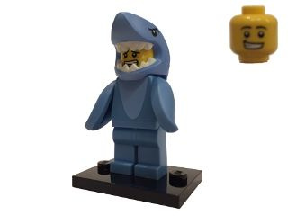 Минифигурка Lego Shark Suit Guy, Series 15 col15-13 - купить с ...