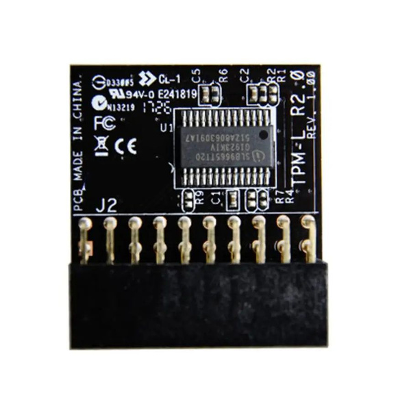 Модуль TPM 2.0 (20-1 Pin) Модуль надежной платформы LPC для ASUS TPM-L ...