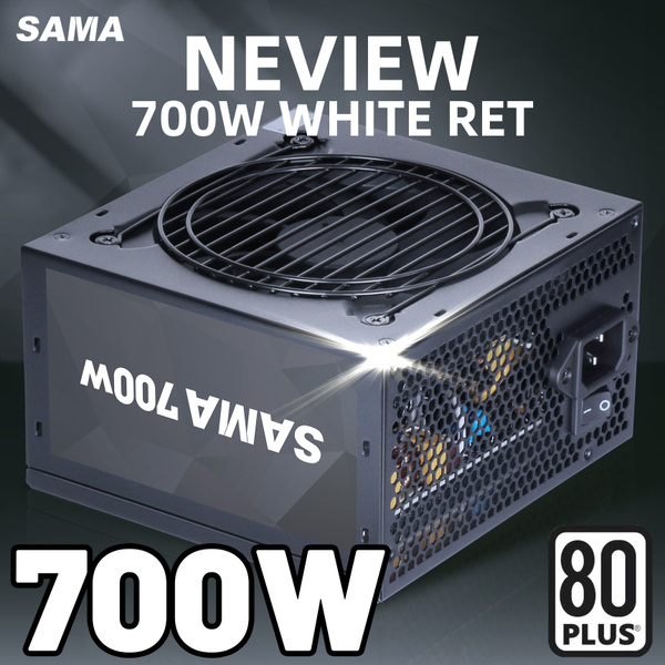SAMA Блок питания компьютера 700W 140 мм , 24 контакта 2*4+4 контакт ...