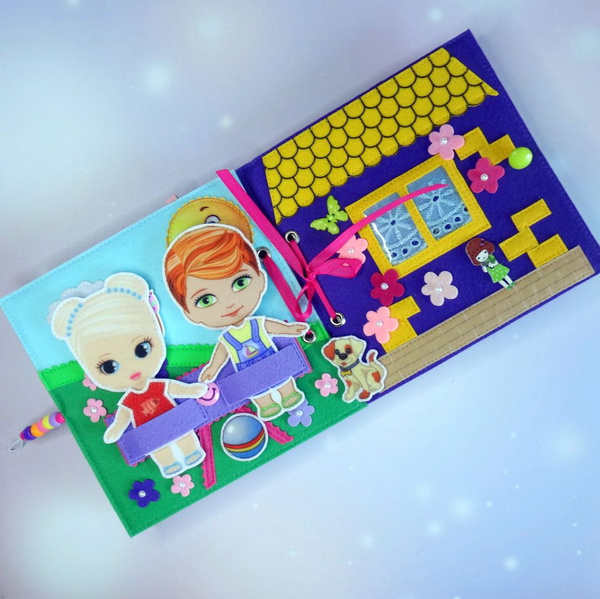 Мягкий кукольный домик из фетра Домик книжка купить с доставкой по выгодным ценам в интернет