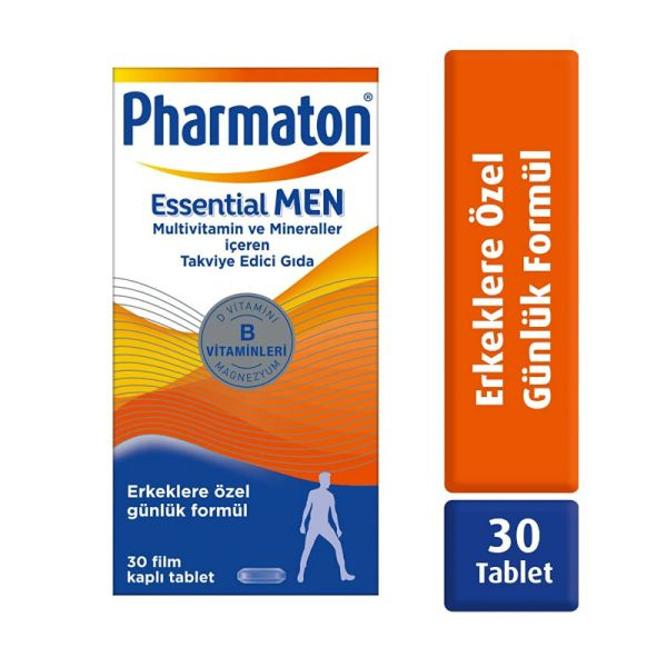 Pharmaton Essential Men 30 таблеток - магний, витамин B, витамин D ...