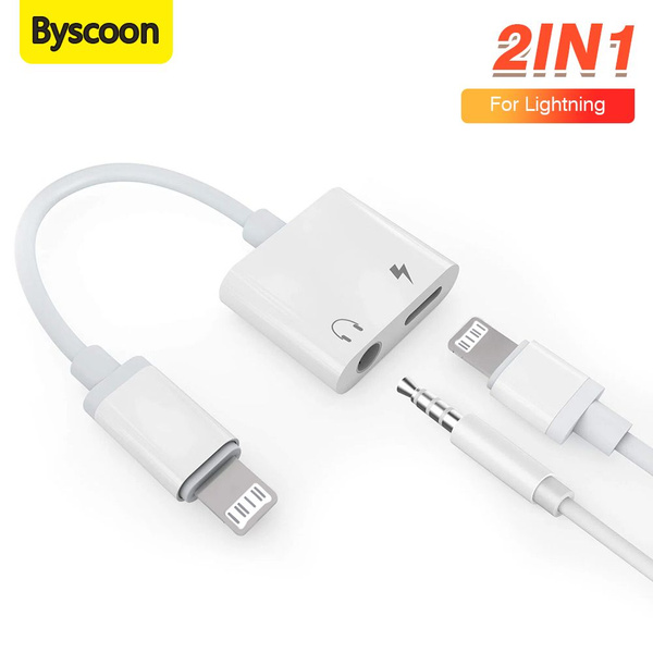 2in1 Переходник разветвитель для наушников и зарядки смартфона iphone ...
