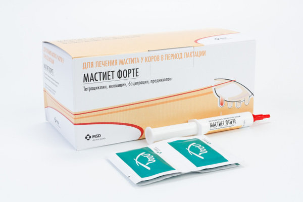 Мастиет форте (MSD Animal Health) суспензия для лечения мастита у коров ...