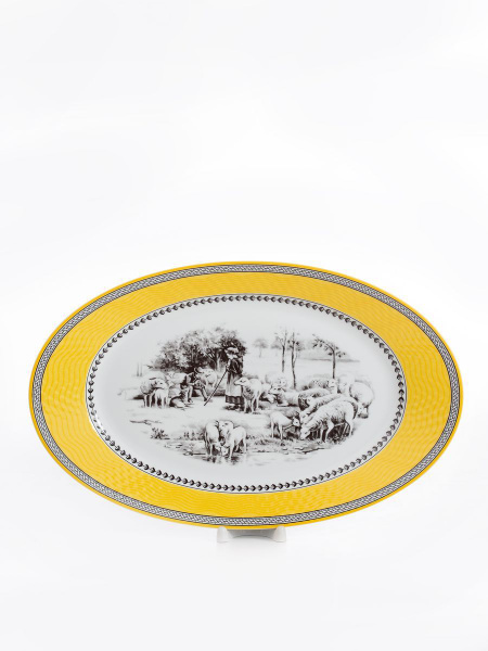 Тарелка Zarin Iran Porcelain Industries Со., Фарфор, диаметр 42 см ...