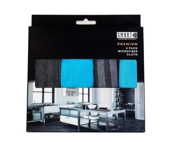 Салфетки для уборки Smart Microfiber System, Микрофибра, Микрофайбер ...
