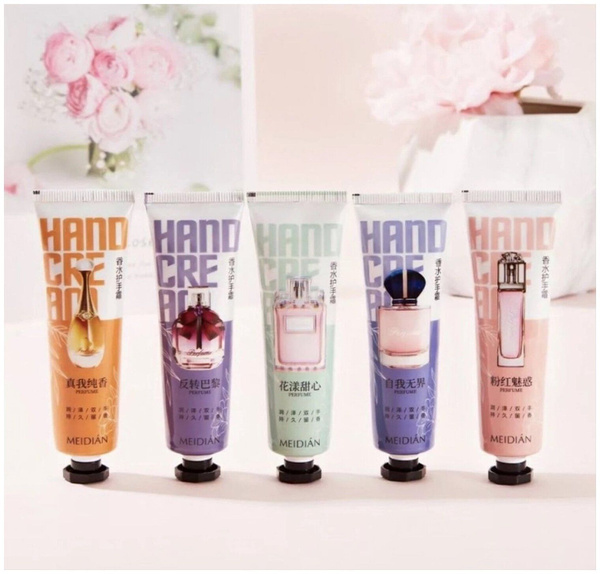 Набор парфюмированных кремов для рук Meidian Perfume Hand Cream (5 шт x ...