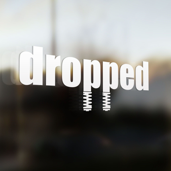 Наклейка на авто JDM Dropped 30x12 купить c доставкой на OZON по низкой ...