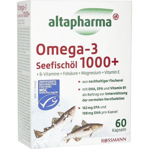 Altapharma Omega-3 1000, 60 капсул - купить с доставкой по выгодным ...
