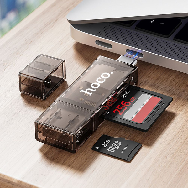 Картридер Универсальный Hoco Dhd01 для Sd Microsd Tf карт два
