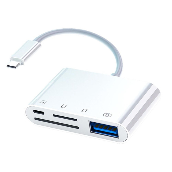 Кардридер 4 в 1 универсальный Usb Type C устройство для чтения Порт