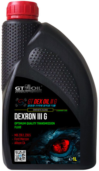 Масло трансмиссионное GT OIL GT DEX OIL III G (EXPORT LINE), 1 л ...