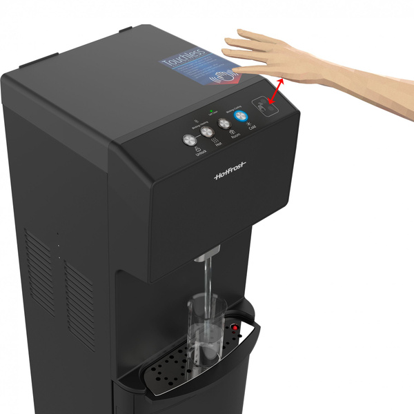 Кулер для воды HotFrost Кулер V450 AMI напольный компрессорный черный ...
