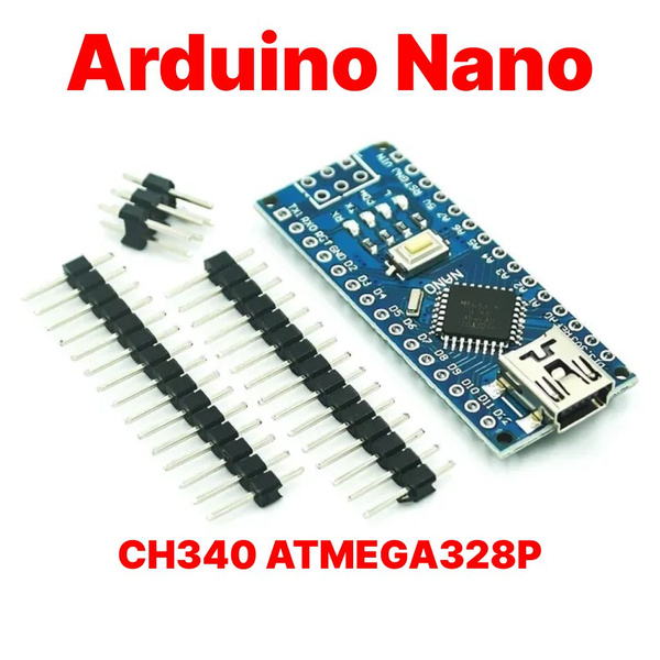 Контроллер Arduino Nano Ch340 16 МГц Atmega328p с ногами без запайки Mini Usb Электроника