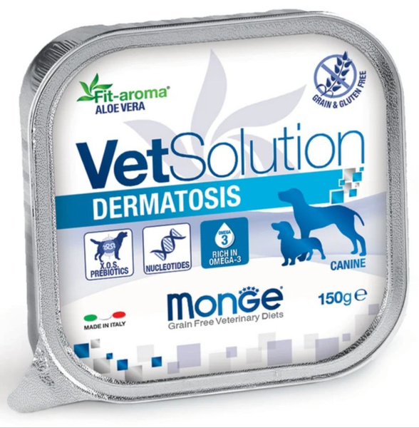 Monge VetSolution Dog Dermatosis консервы влажный корм для собак 150 гр ...