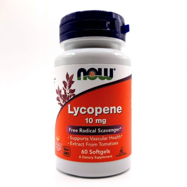 NOW Lycopene 10мг 60 капсул купить на OZON по низкой цене (1407051400)
