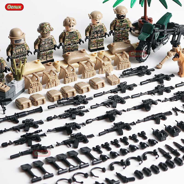 Набор военных фигурок SWAT Mini Soldiers с реалистичными аксессуарами ...