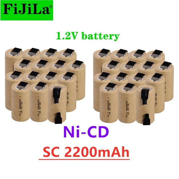 2 - 20 PCS Новый NI - CD 1.2v SC2200mah Зарядная батарея 1.2v SC Зарядная батарея 2200mah SC ...