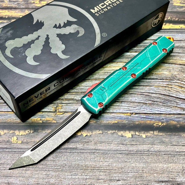 Складной нож MicroTech MCT12310BH Ultratech, Tanto Blade, Bounty Hunter, длина лезвия 8.7 см ...