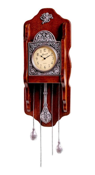 Часы настенные большие деревянные с маятником Granat GB 16301, 25х60 см ...