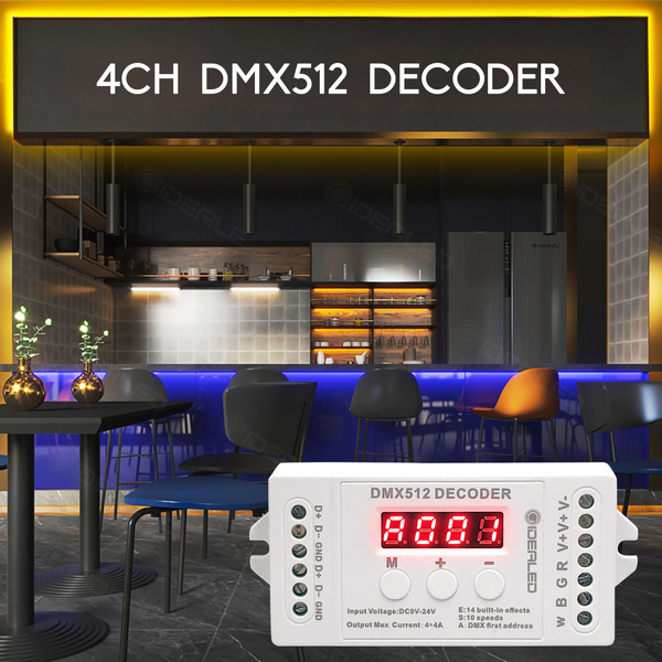 4-канальный декодер сигнала DMX512 светодиодная лента световая консоль ...