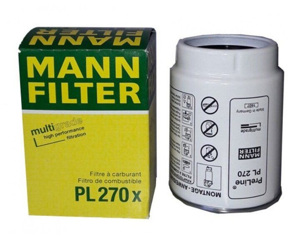 Фильтр топливный MANN FILTER КАМАЗ, ГАЗ, ПАЗ грубой очистки элемент ...