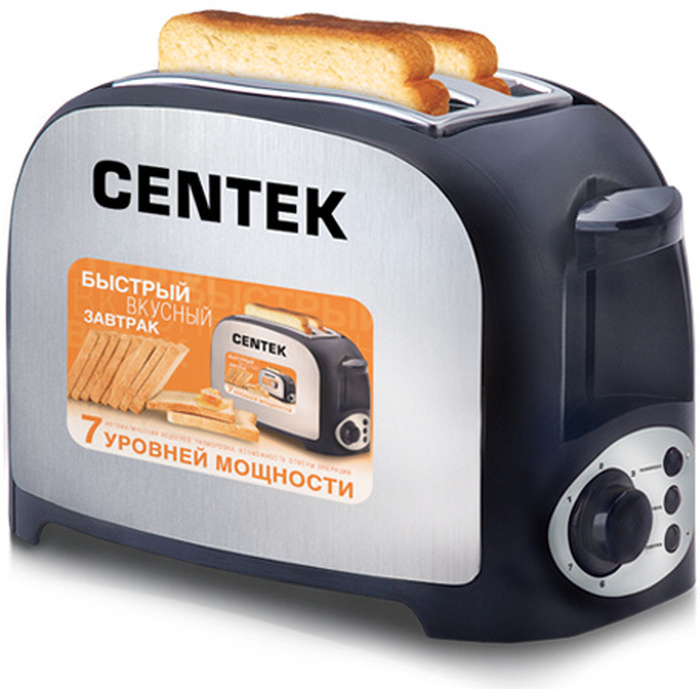 Тостер Centek CT-1421, черный — купить в интернет-магазине OZON с быстрой доставкой