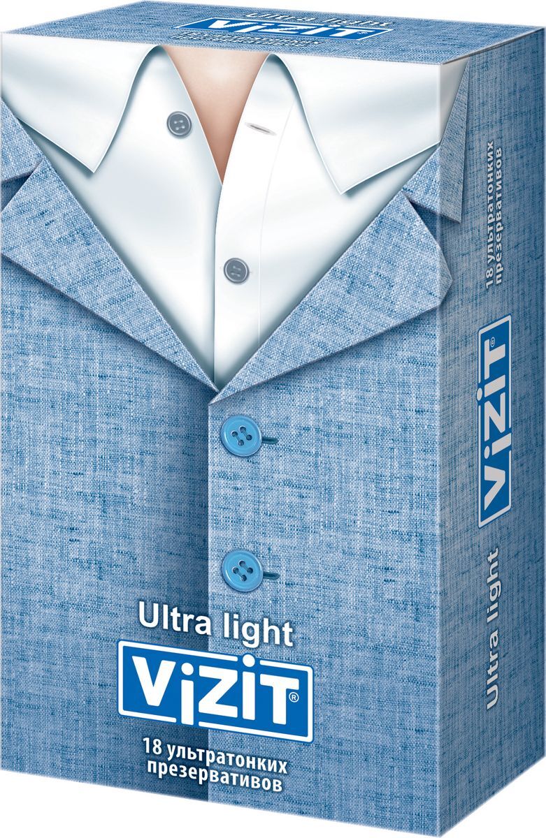 VIZIT Ultra light Презервативы Ультратонкие, 18 шт — купить в интернет ...
