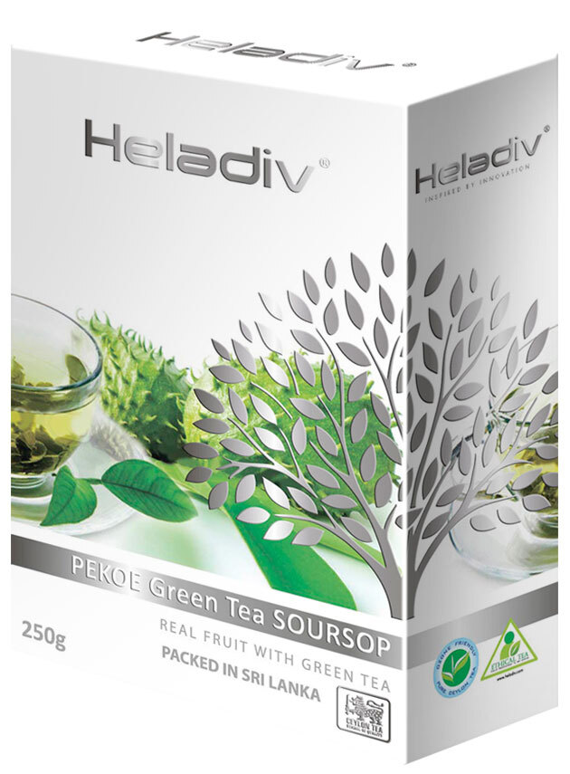 Характеристики Чай зеленый HELADIV SOURSOP GREEN TEA 250 g, подробное ...